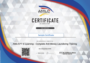 Can't attend AMLC Seminars? Get AML Online Training and Certification ...